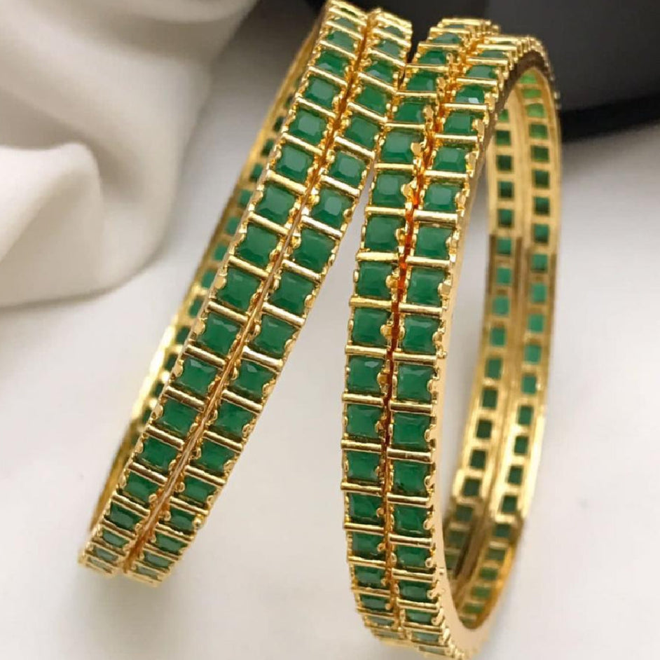 Square stone bangles – Kichu collection
